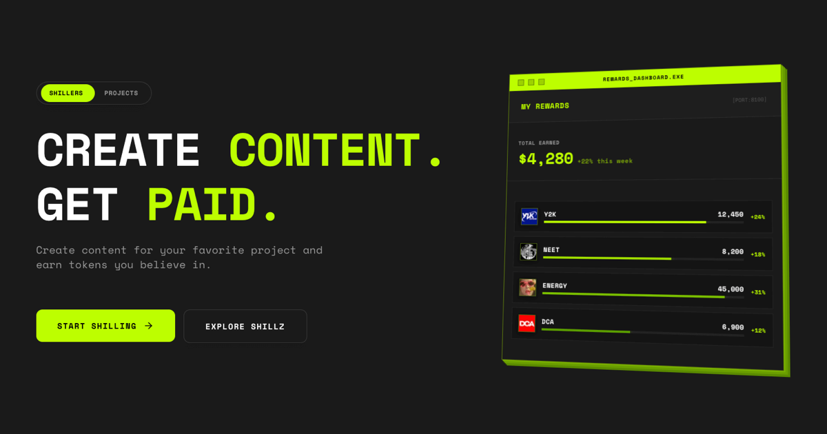 SHILLZ - Get Paid to Shill